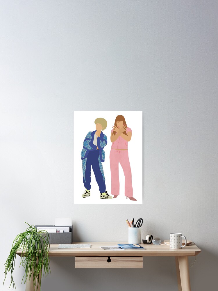 "Kath and Kim tracksuits" Poster for Sale by rachaelthegreat | Redbubble