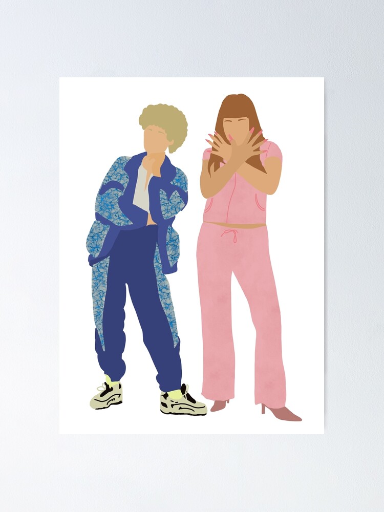 "Kath and Kim tracksuits" Poster for Sale by rachaelthegreat | Redbubble