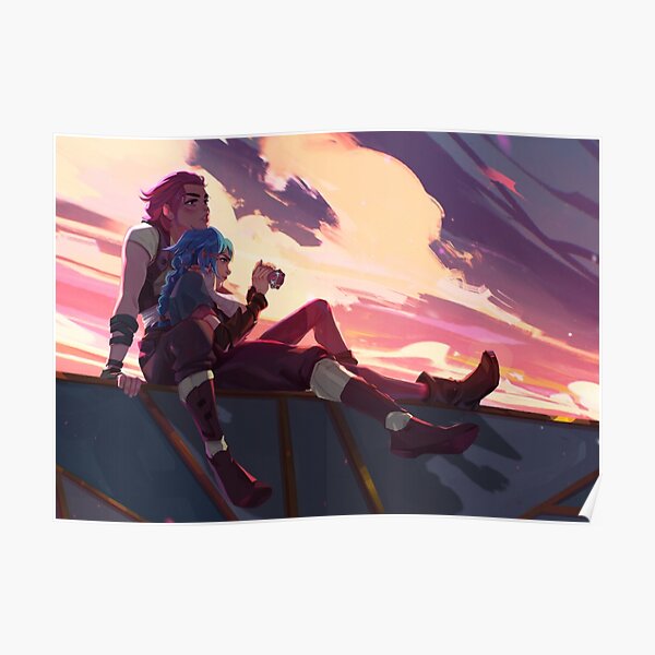 "Arcane Vi & Jinx - Sunset Dreams" Poster for Sale by FrogHermit ...