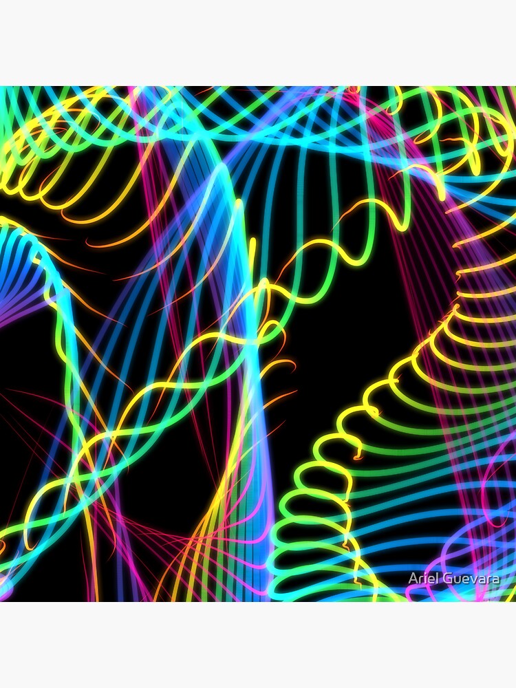 "Neon Paradise" Sticker by CosmicAnimation | Redbubble