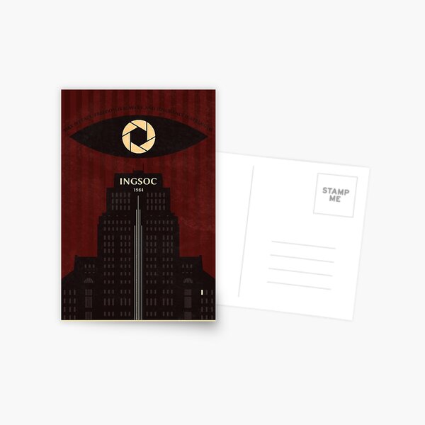 "George Orwell 1984 INGSOC " Postcard for Sale by technotron | Redbubble