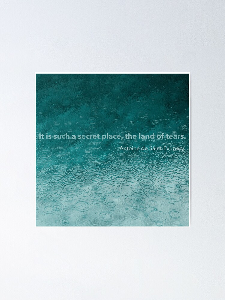"Antoine de Saint-Exupéry quote" Poster by astronomos | Redbubble