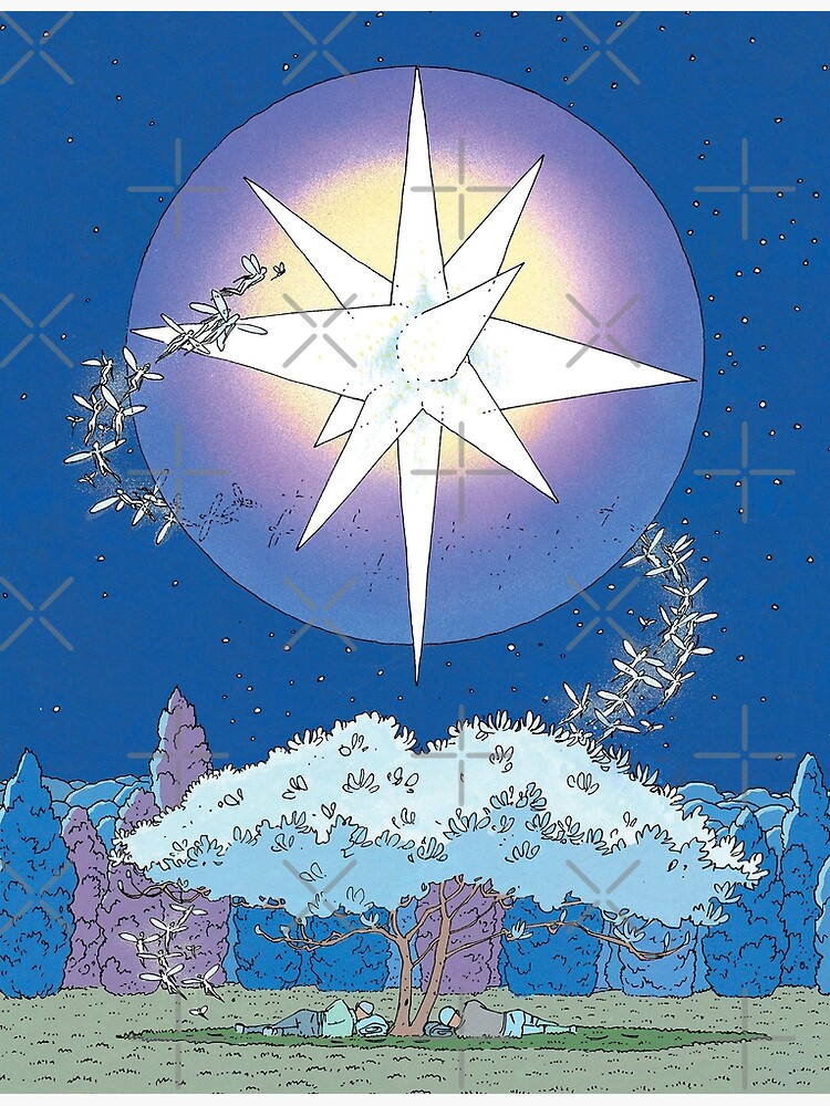 The World Of Edena, Star, God, Tree, Fairy, Night, Comic,moebius,stel ...