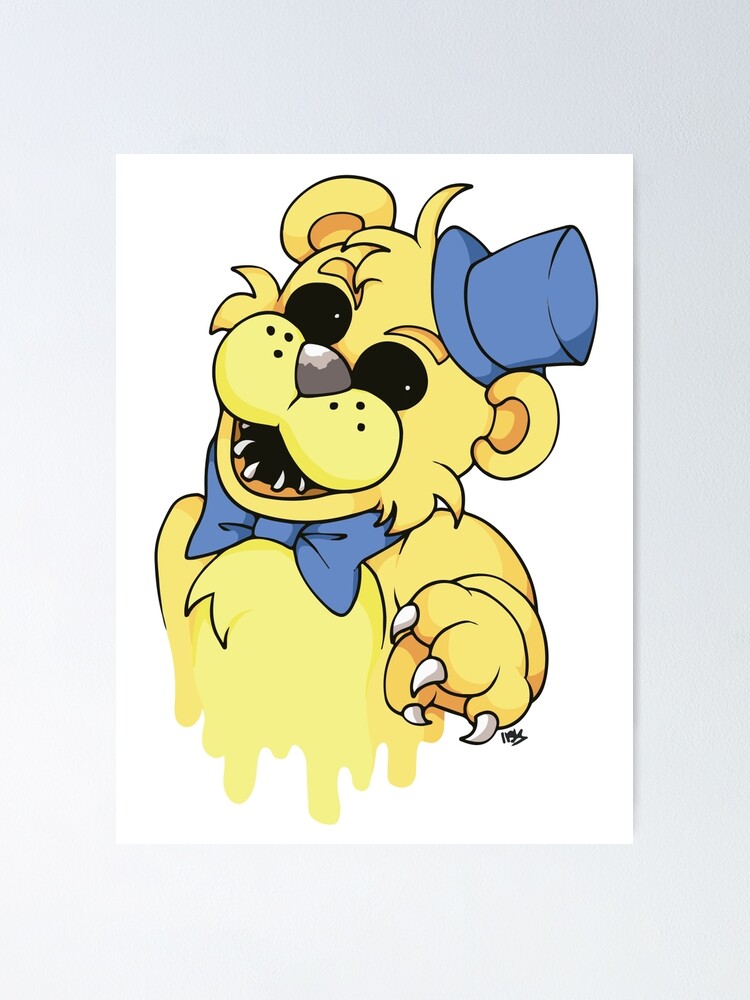 "*NEW* Golden Freddy" Poster by InkyBlackKnight | Redbubble