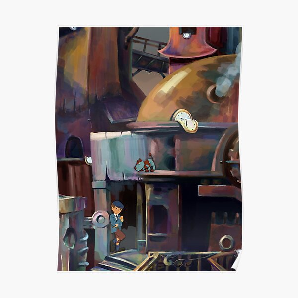 "Professor Layton & the Unwound Future" Poster by eponahorse | Redbubble