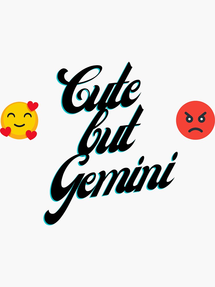 "Gemini Character Motto" Sticker by ZodiacMotto | Redbubble