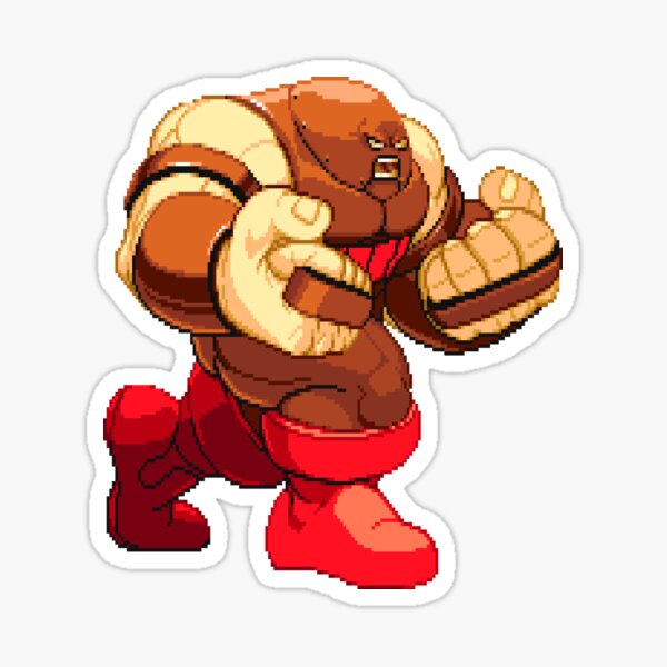 "Juggernaut Stance MvC2" Sticker for Sale by ropified | Redbubble