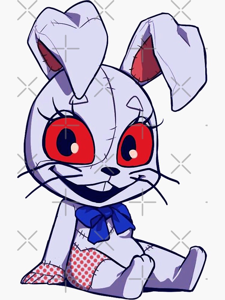 "FNAF Vanny Nights at Freddy Security Breach T-Shirt" Sticker by ...