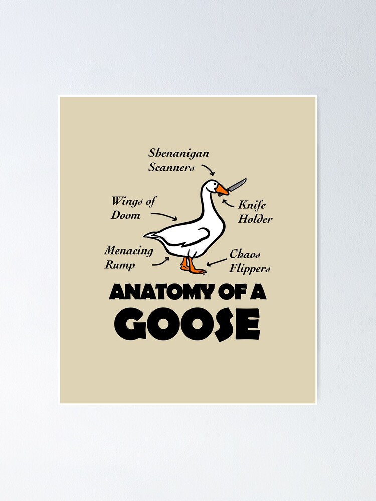 "Anatomy Of A Goose" Poster for Sale by TheUnknown93 | Redbubble