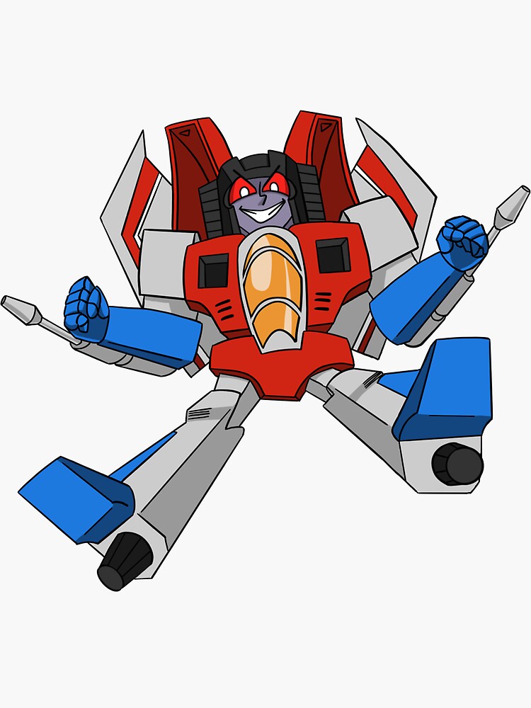 "Starscream :)" Sticker for Sale by eponahorse | Redbubble