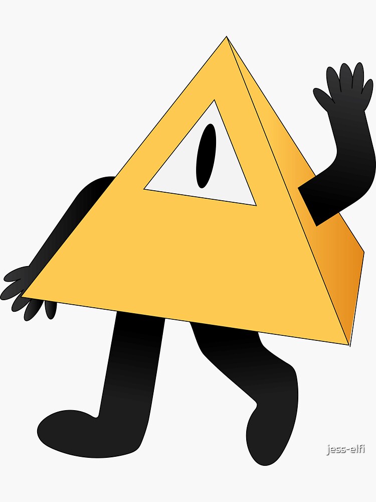"Triangle Person" Sticker for Sale by jess-elfi | Redbubble