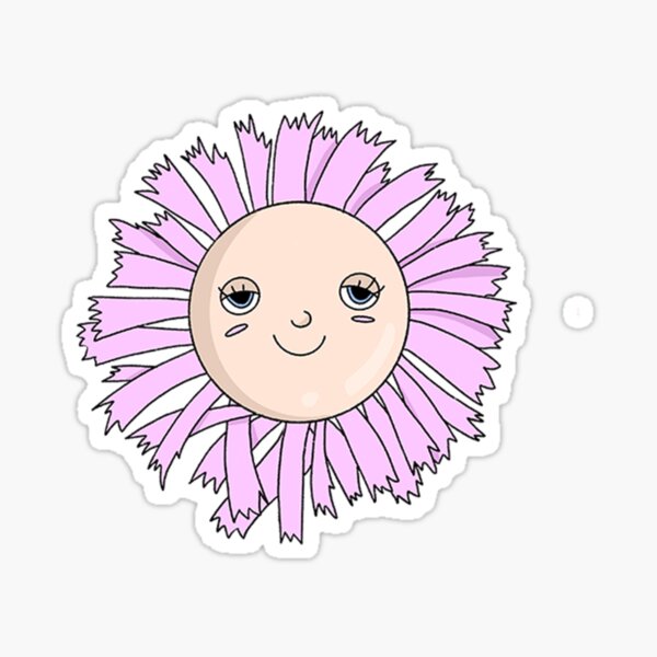 "Trippy flower " Sticker by marsartshop | Redbubble