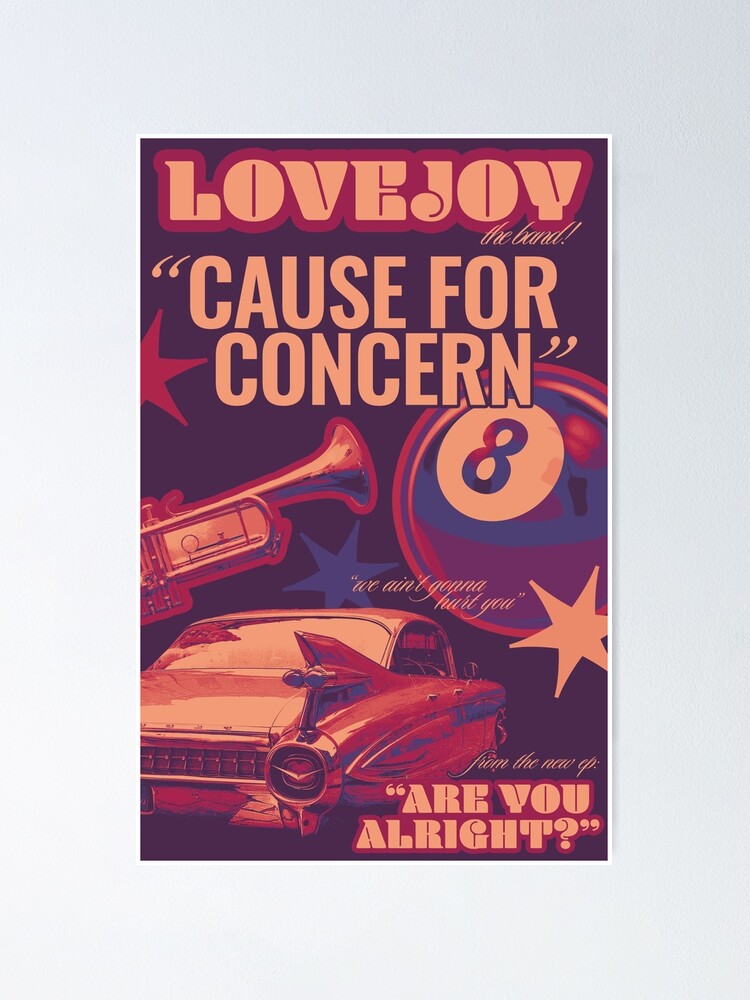 "Cause For Concern Poster" Poster for Sale by angelinacame | Redbubble