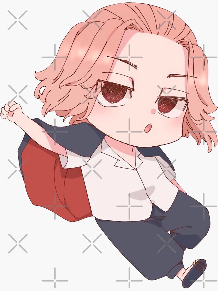 Pegatina «Mikey Chibi Cute - Manjiro Sano Boss Toman» de EKSLIDAZAG ...