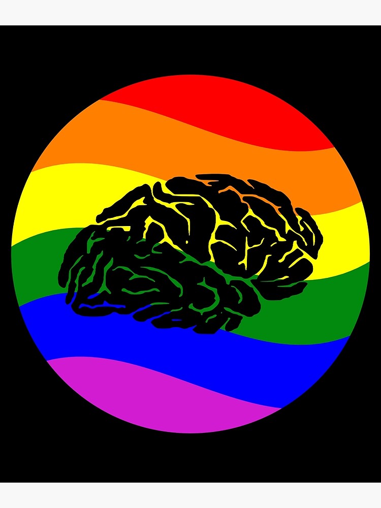 "LGBTQ PRIDE - Brains" Poster for Sale by Pride-Arts | Redbubble