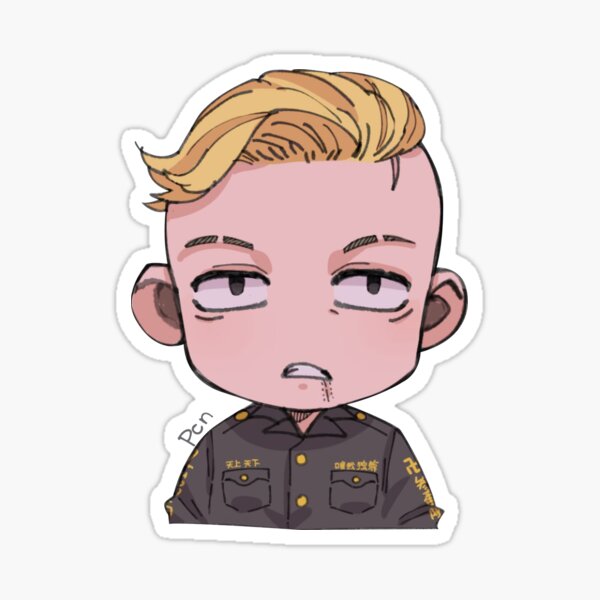 Pegatina «Pah-Chin - Haruki Hayashida Chibi» de EKSLIDAZAG | Redbubble