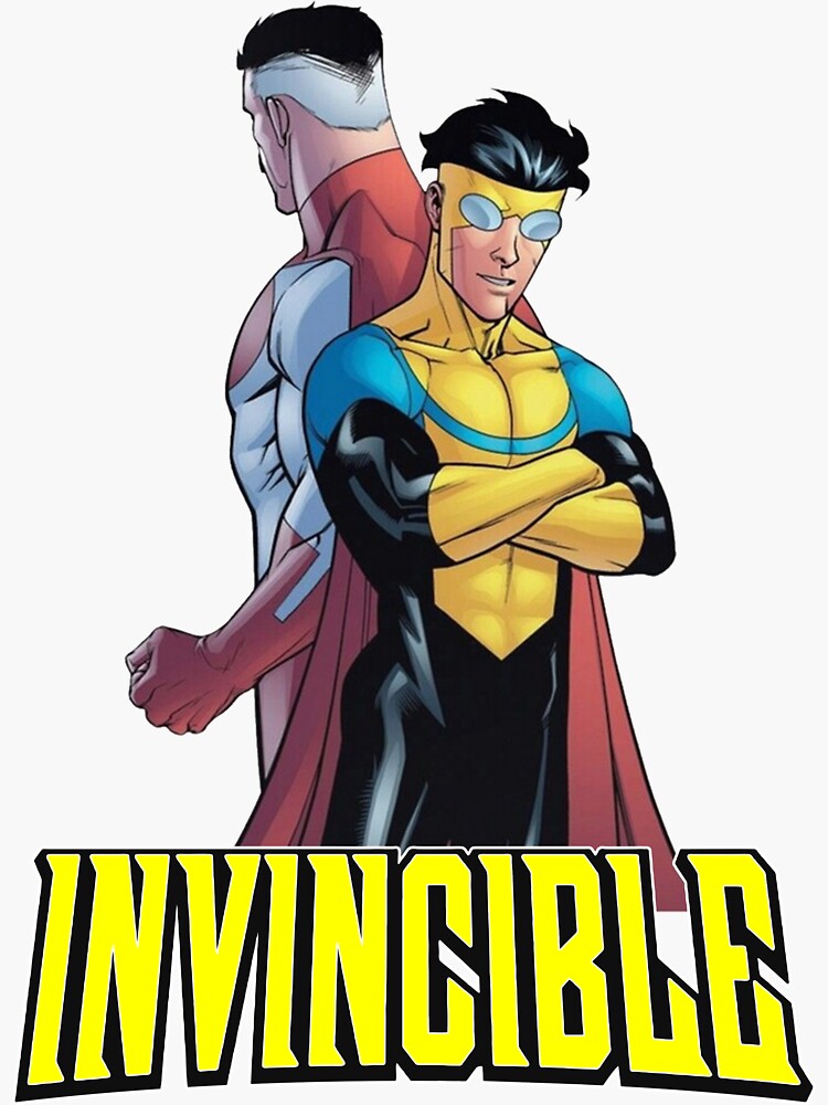 "INVINCIBLE THINK MARK" Sticker for Sale by georgemoored | Redbubble