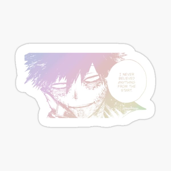 "Pink Pastel Dabi Manga Sticker" Sticker by PastelManga | Redbubble