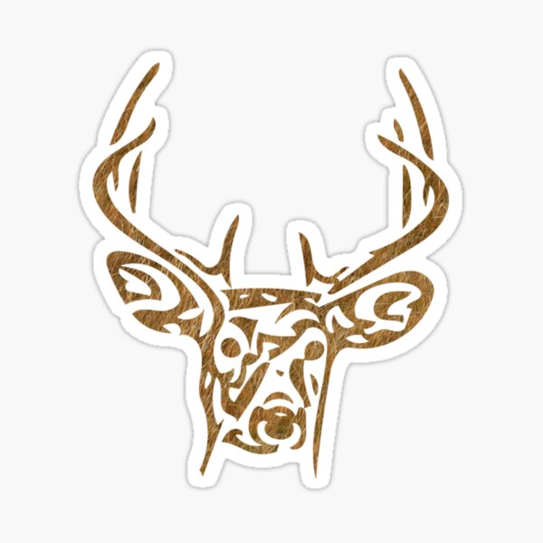 "Wildlife Buck" Sticker by ZombieMonkee | Redbubble