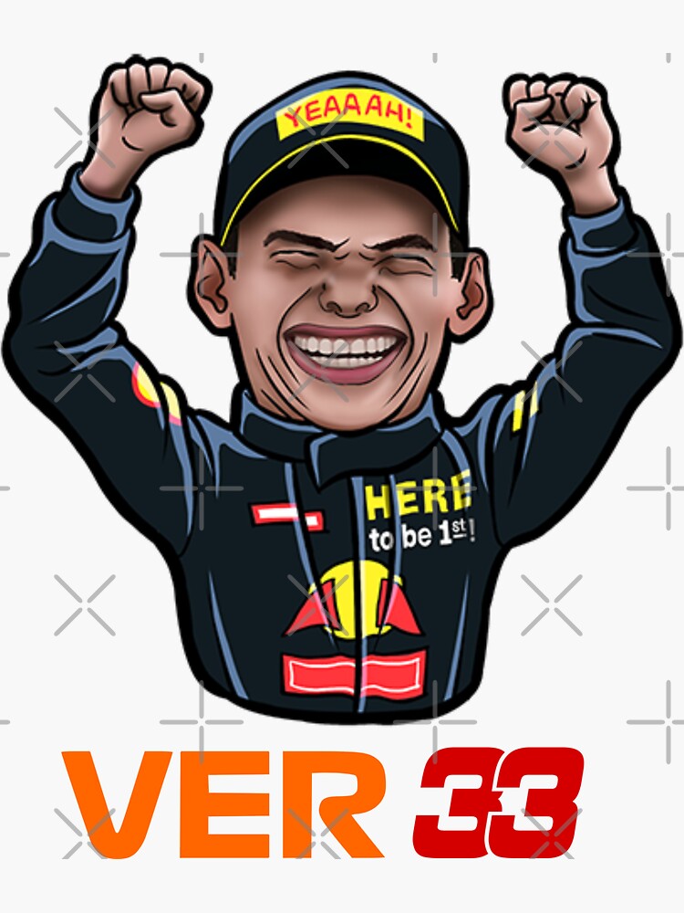 "Max Verstappen F1 Champion" Sticker for Sale by wow-designs | Redbubble