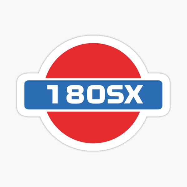 "Nissan 180SX Blue Red Circle" Sticker for Sale by sticker-vault ...
