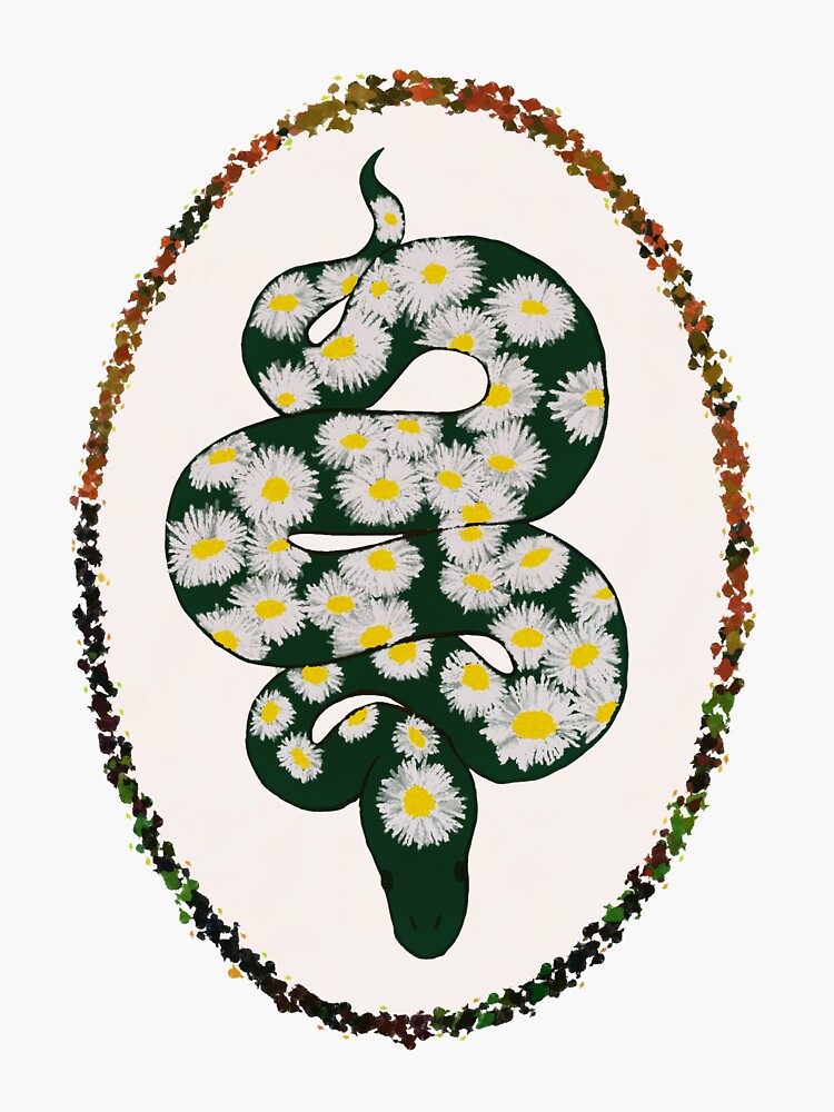 "Daisy Emerald Ball Python" Sticker for Sale by Sad-Serpent | Redbubble