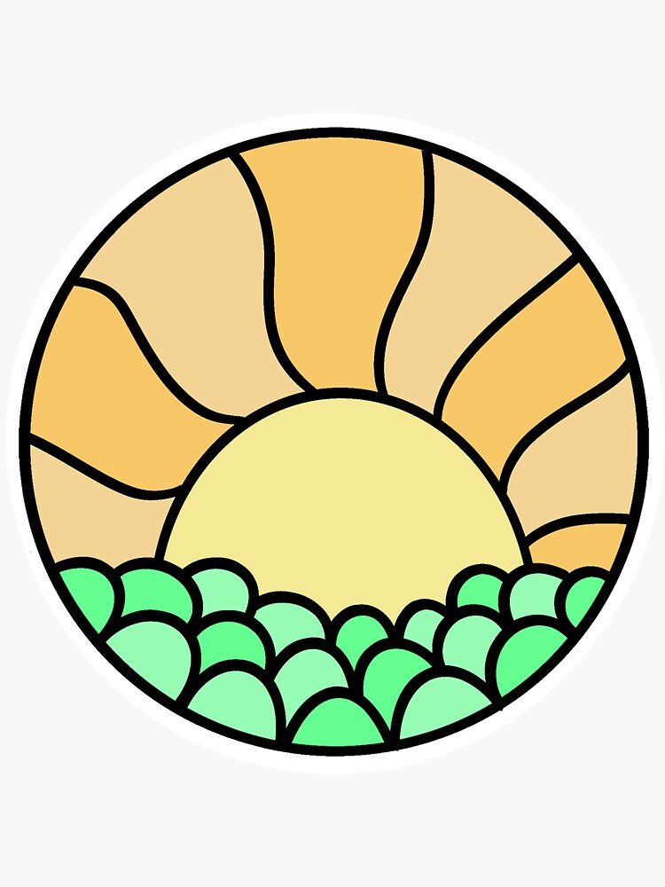"Sun rays pastel yellow and golden " Sticker by Polarsnapshot | Redbubble