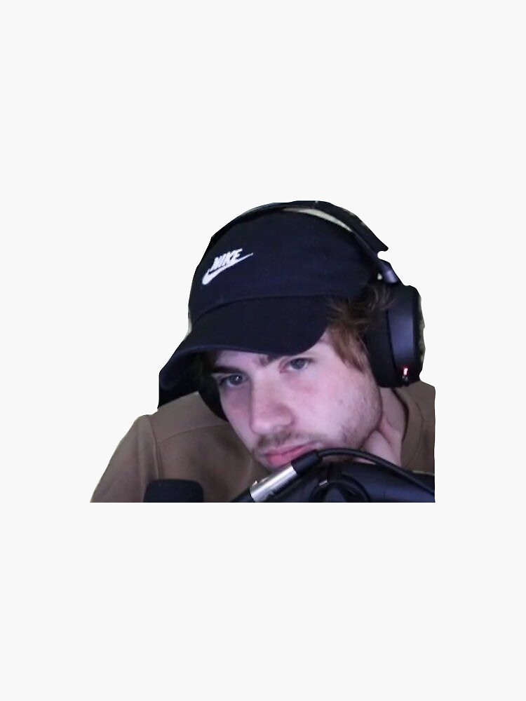 "Sapnap during stream" Sticker for Sale by InsecurePuppet | Redbubble