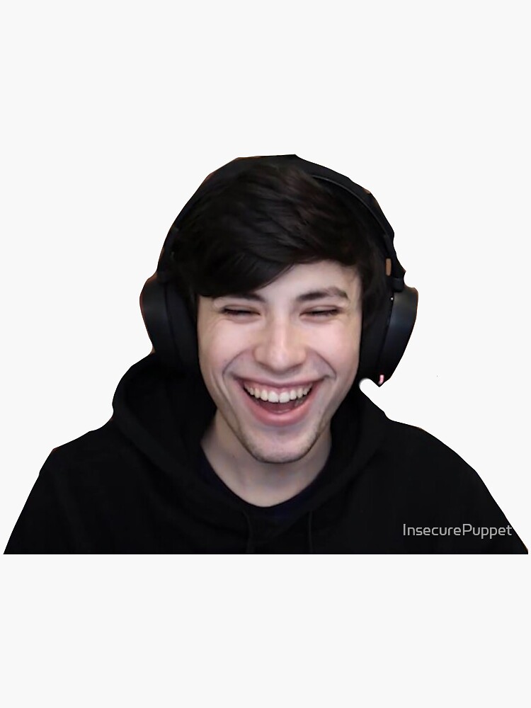 "GeorgeNotFound smiling" Sticker for Sale by InsecurePuppet | Redbubble