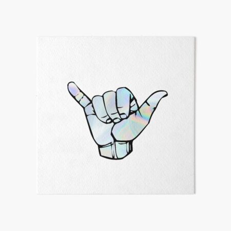 "Holographic Aesthetic Shakka / Shaka" Art Board Print by sticker-vault ...