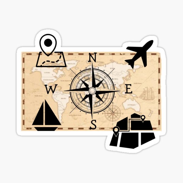 "Map [Mapa]" Sticker for Sale by PrimiGenia12 | Redbubble