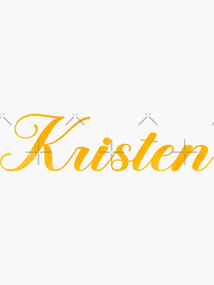 "Premium Custom Name - Kristen" Sticker for Sale by DitaNadiaStore ...