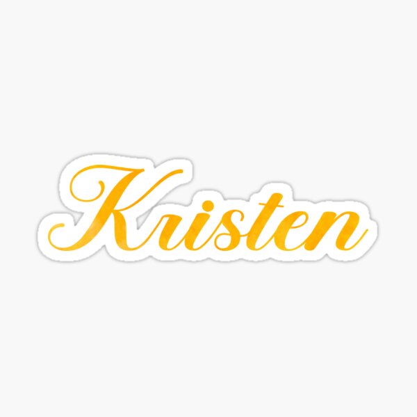 "Premium Custom Name - Kristen" Sticker for Sale by DitaNadiaStore ...