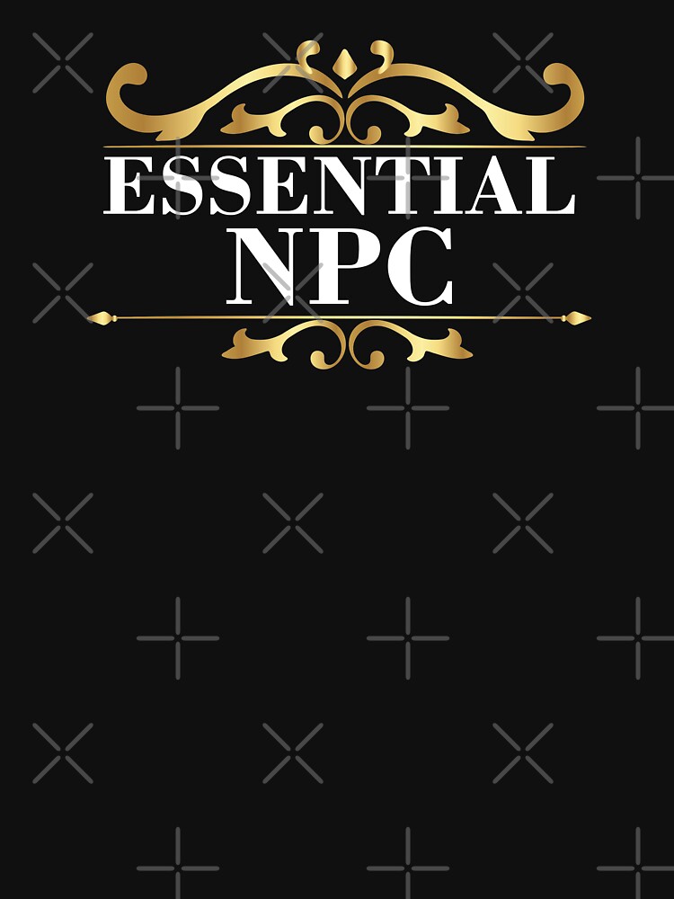 "Essential NPC Character" T-shirt for Sale by Ameduer | Redbubble ...