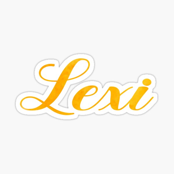 "Premium Custom Name - Lexi" Sticker for Sale by DitaNadiaStore | Redbubble
