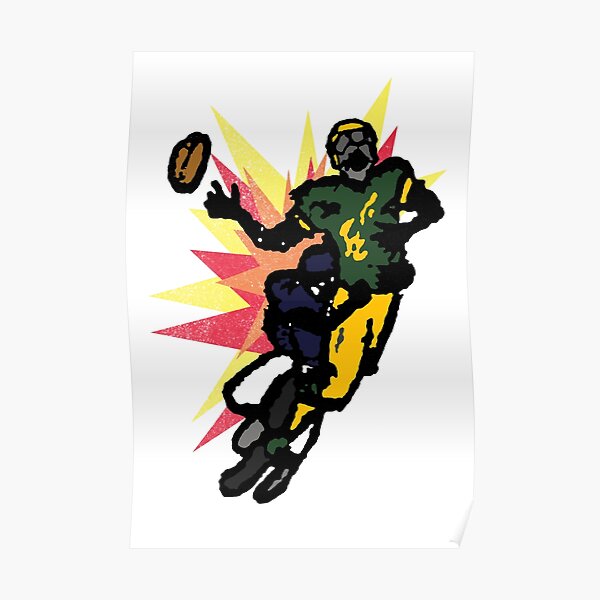 "Football Forced Fumble Sack" Poster for Sale by CommodoreAhoy | Redbubble
