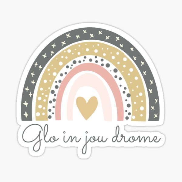 "Glo in jou drome rainbow" Sticker by jafio | Redbubble