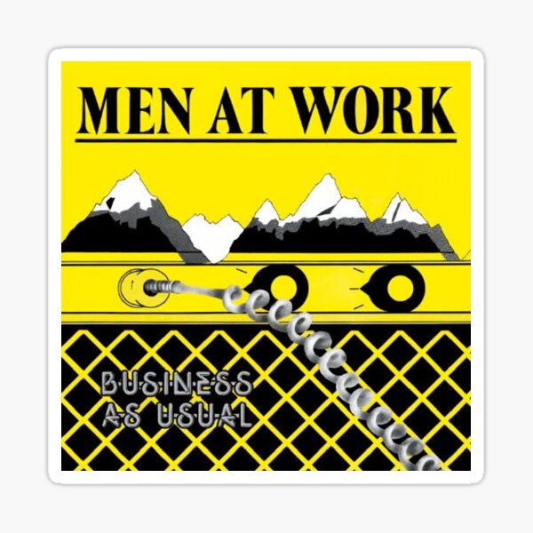 "Men At Work" Sticker for Sale by ivangaul | Redbubble