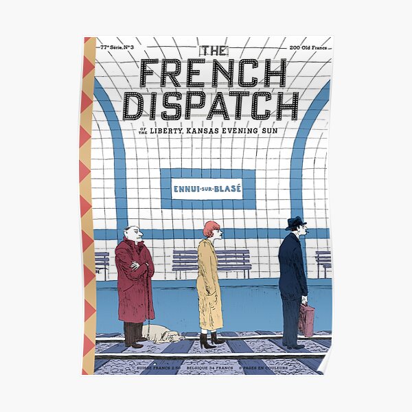 "french dispatch cover art" Poster by virginiasbridg | Redbubble
