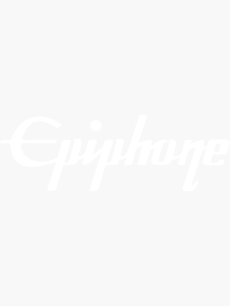 "Epiphone Guitars Logo Merchandise " Sticker for Sale by mirancarpe ...