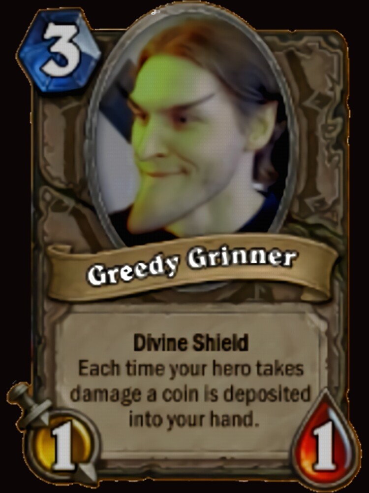 "Jerma985 Greedy Grinner " Poster for Sale by FunnyFarmTees | Redbubble