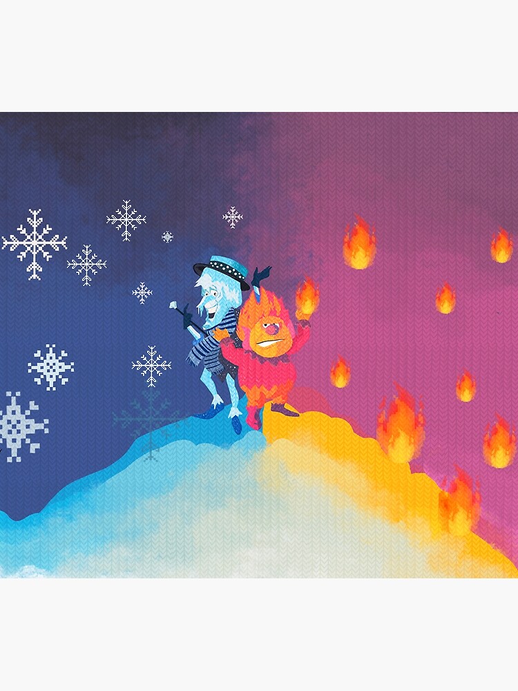 "Snow Miser & Heat Miser" Poster for Sale by LorrainDesignZ | Redbubble