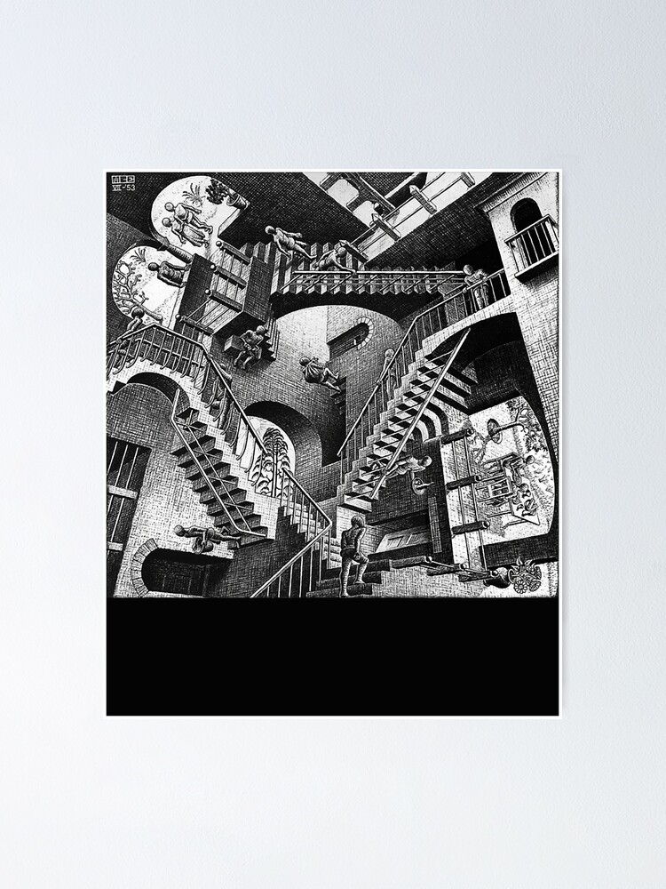 "M.C. Escher - Relativity Classic" Poster by RachelDomina | Redbubble
