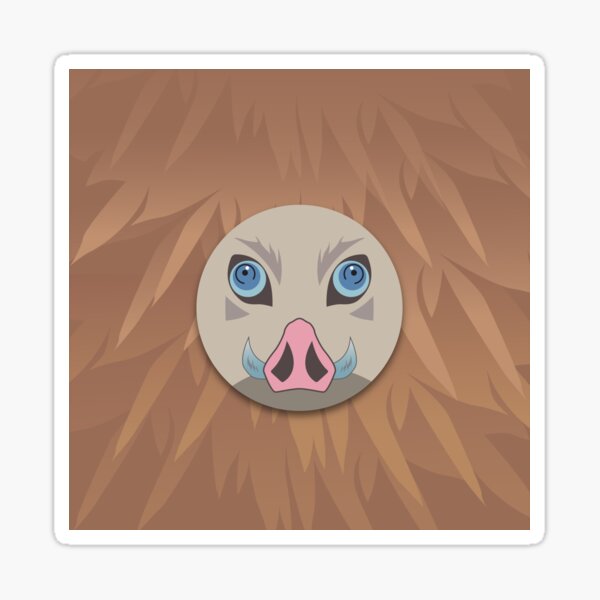 "Kimetsu No Yaiba - Inosuke" Sticker by indofeedstore | Redbubble