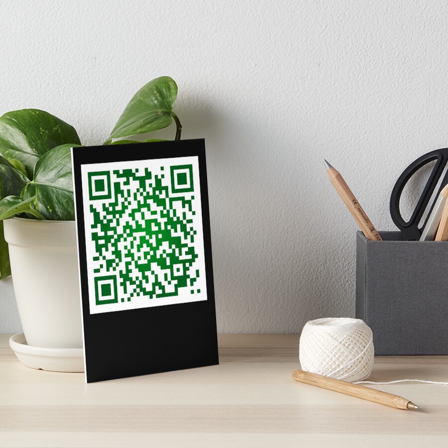 "Shrek Roll - QR Code " Art Board Print by MadyJays | Redbubble