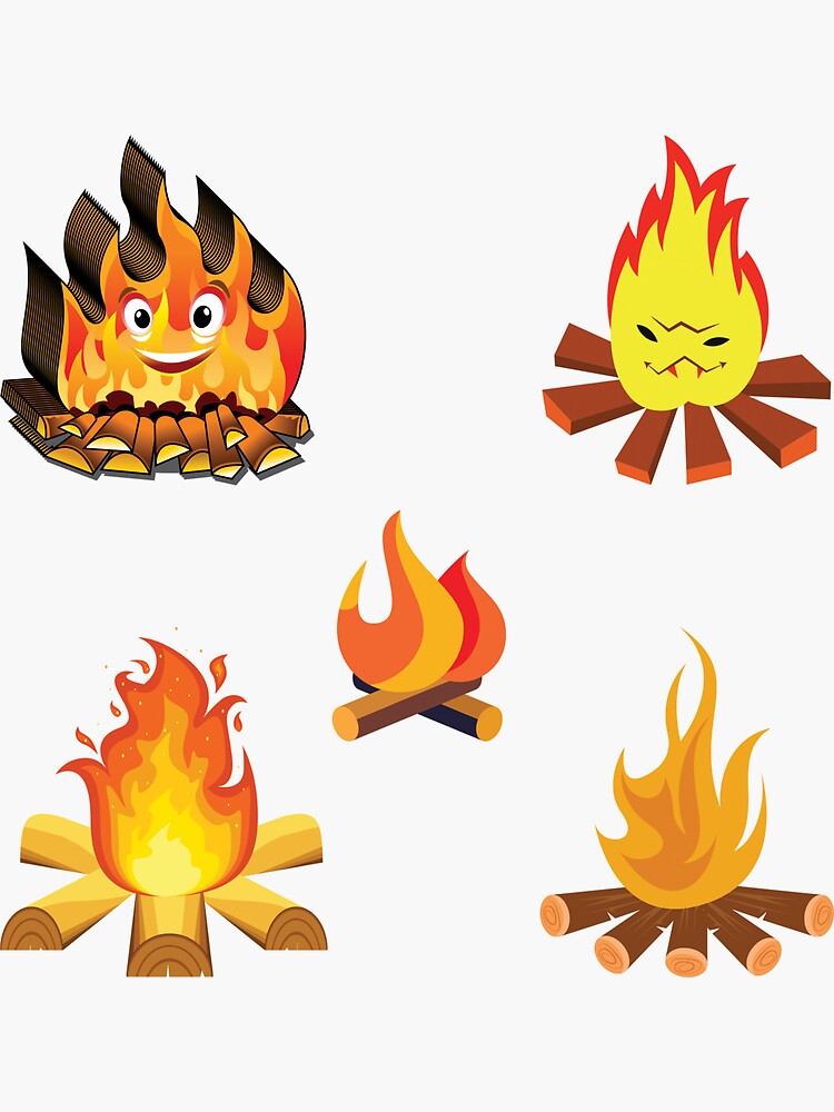 "Campfire emoji" Sticker for Sale by darshants | Redbubble