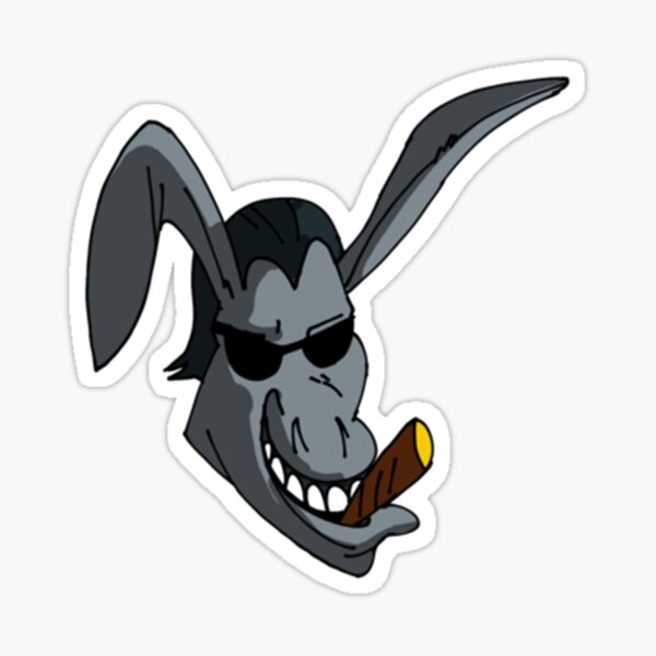 "video game dunkey head " Sticker by MadyJays | Redbubble