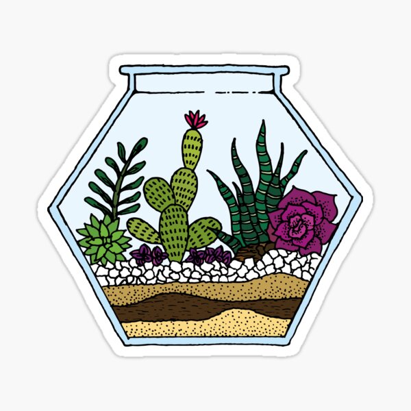 "Terrarium, my precious!" Sticker by RanRanDesigns | Redbubble
