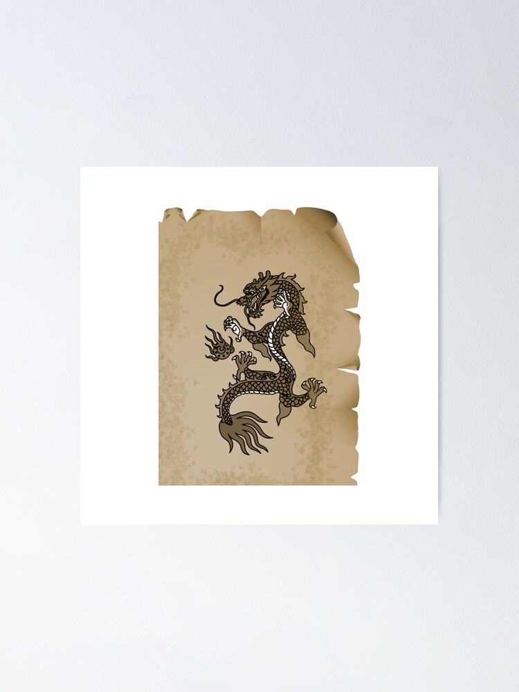 "Dragon Scroll" Poster for Sale by TheBestStore | Redbubble