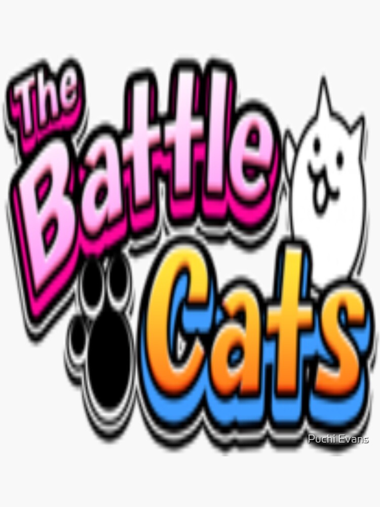 "Battle cats. " Sticker for Sale by Fioriena | Redbubble